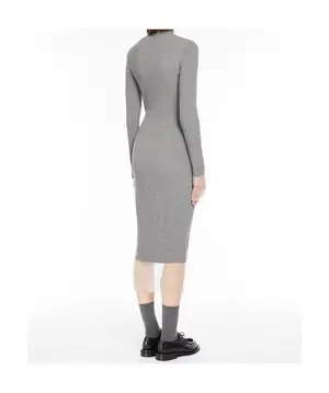 Sportmax Layered Ribbed Midi Dress