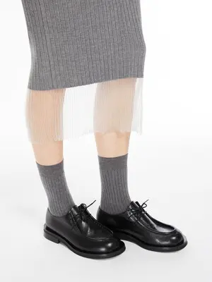 Sportmax Layered Ribbed Midi Dress