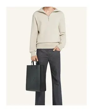 COURREGES Courrèges Half-zip Logo-embroidered Sweater