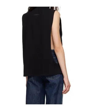 MAISON MARGIELA Cotton Jersey Sleeveless Top