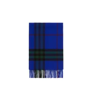 Burberry Checked Fringed-edge Scarf