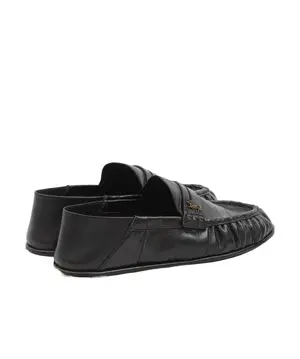 Saint Laurent Logo Plaque Slip-on Loafers