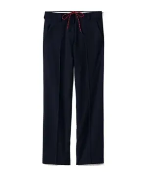 Miu Miu Batavia Pleated Trousers With Drawstring - Blue