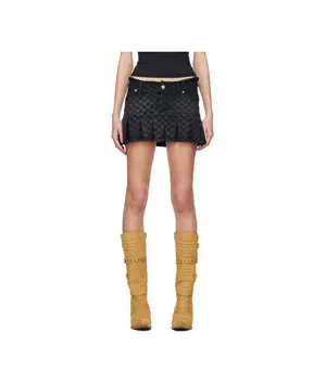 MISBHV Monogram Pleated Skirt