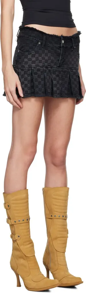MISBHV Monogram Pleated Skirt
