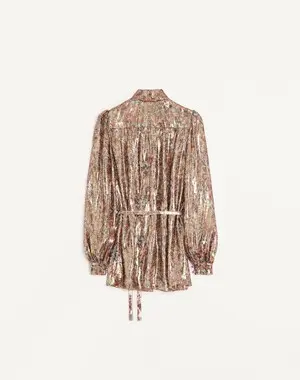 Valentino Garavani Flowerism Millefiori Lurex Top