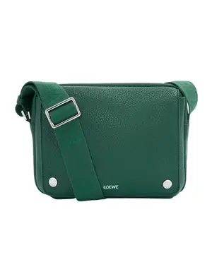 Loewe Medium Pebble Messenger Bag - Normal Cyan