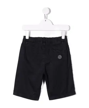 Stone Island Chino Shorts With Logo Patch