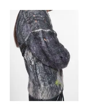 Acne Studios Printed Knit Cardigan