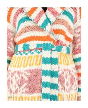 Alanui Striped Jacquard Knit Cardigan - Multicolor