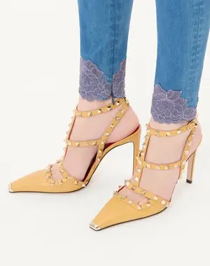 Valentino Garavani Rockstud Kidskin Pumps 100mm - No