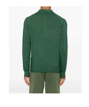 Etro Pegaso Motif Long Sleeve Polo