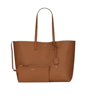 Saint Laurent Shopping Bag E/w In Supple Leather