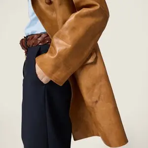 Miu Miu Leather Coat