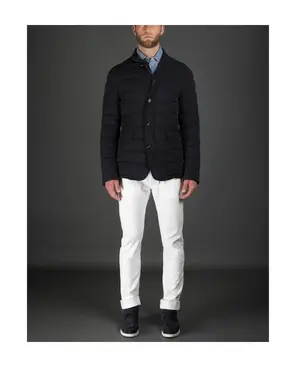 MOORER Zayn Padded Button-front Jacket - Black