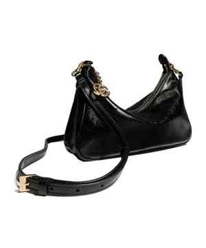 Gucci Lady Lunetta Chain Small Shoulder Bag - Black