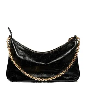 Gucci Lady Lunetta Chain Small Shoulder Bag - Black