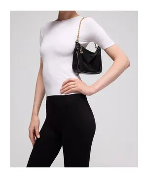 Gucci Lady Lunetta Chain Small Shoulder Bag - Black