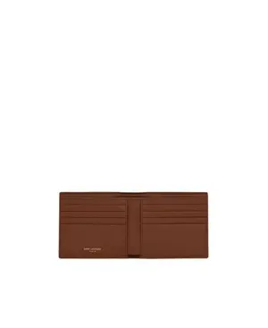 Saint Laurent Logo-detail Leather Wallet