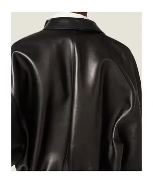 Miu Miu Plongé Leather Zip-up Jacket