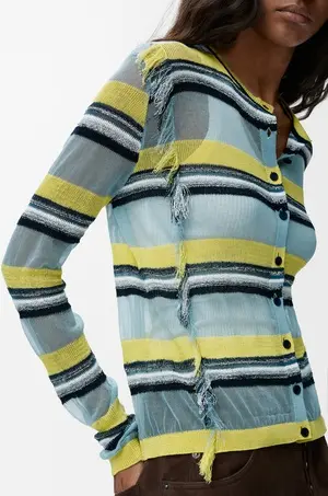 Loewe Cardigan In Viscose And Cotton Blend