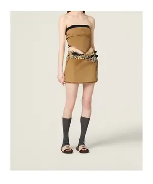 Miu Miu Suede Bandana Top