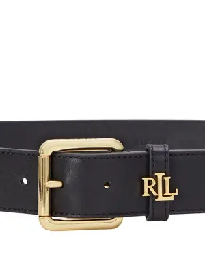 Ralph Lauren Logo Buckle Belt - Black
