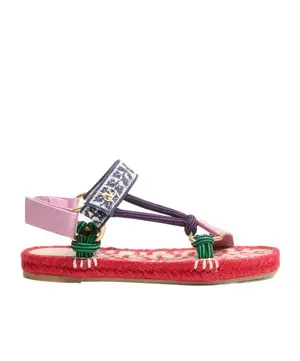 Valentino Garavani Lake Powell Open Toe Espadrille Sandals - Multicolor