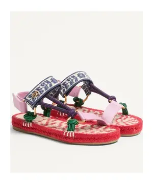 Valentino Garavani Lake Powell Open Toe Espadrille Sandals - Multicolor