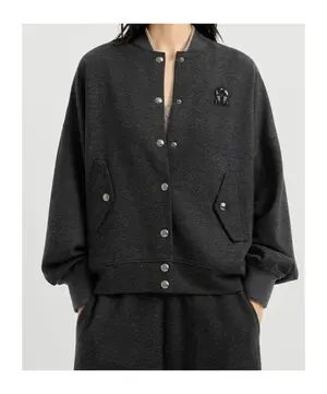 Brunello Cucinelli Logo Patch Bomber Jacket