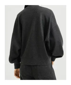Brunello Cucinelli Logo Patch Bomber Jacket