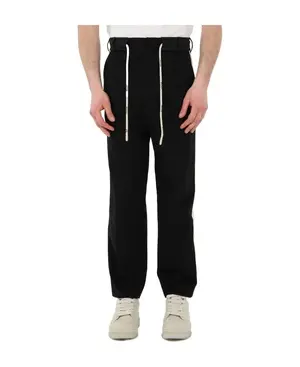 Palm Angels Stripe-detailed Drawstring Pants - Black