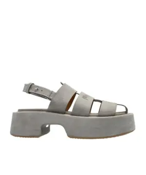 J.W.ANDERSON Round Toe Flat Sandals - Grey