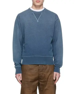 Ralph Lauren Logo Round Neck Hoodie - Blue