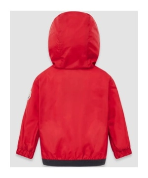 Moncler Anton Hooded Rain Jacket With Long Sleeves And Side Pockets - Red