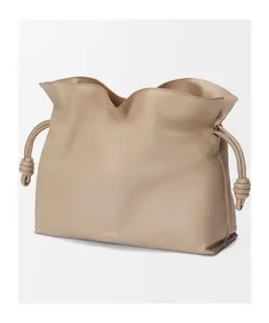 Loewe Flamenco Clutch In Nappa Calfskin - Sand