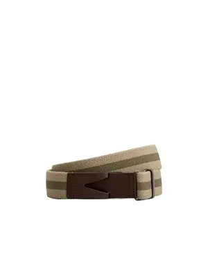 TOD'S Striped Snap-buckle Belt Multicolor