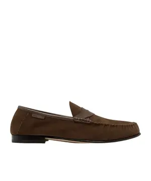 TOM FORD Almond Toe Slip-on Loafers