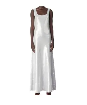 Bottega Veneta Light Viscose Sequins Dress - Grey