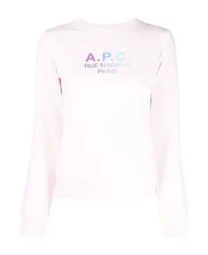 A.p.c. Rue Madame Paris Cotton Sweatshirt - White