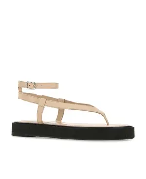 By Far Cece Flatform Sandals - Black