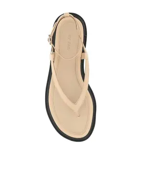 By Far Cece Flatform Sandals - Black