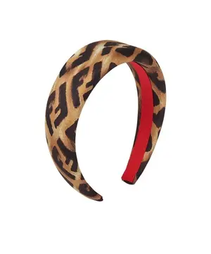 Fendi Leopard Printed Hair Band - Brown