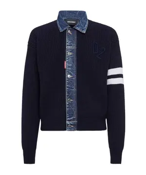 Dsquared2 Denim Mix Cardigan