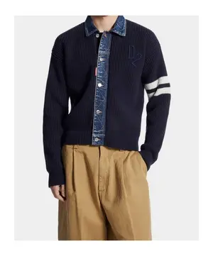Dsquared2 Denim Mix Cardigan
