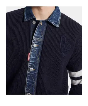 Dsquared2 Denim Mix Cardigan
