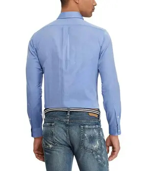Polo Ralph Lauren Logo Long-sleeved Shirt - Blue