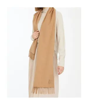 Max Mara Monogram-embroidered Stole