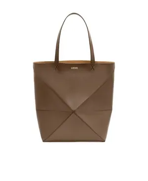 Loewe Loewe Puzzle Fold Large Tote Bag Brown