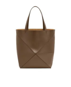 Loewe Puzzle Fold Large Tote Bag - Brown